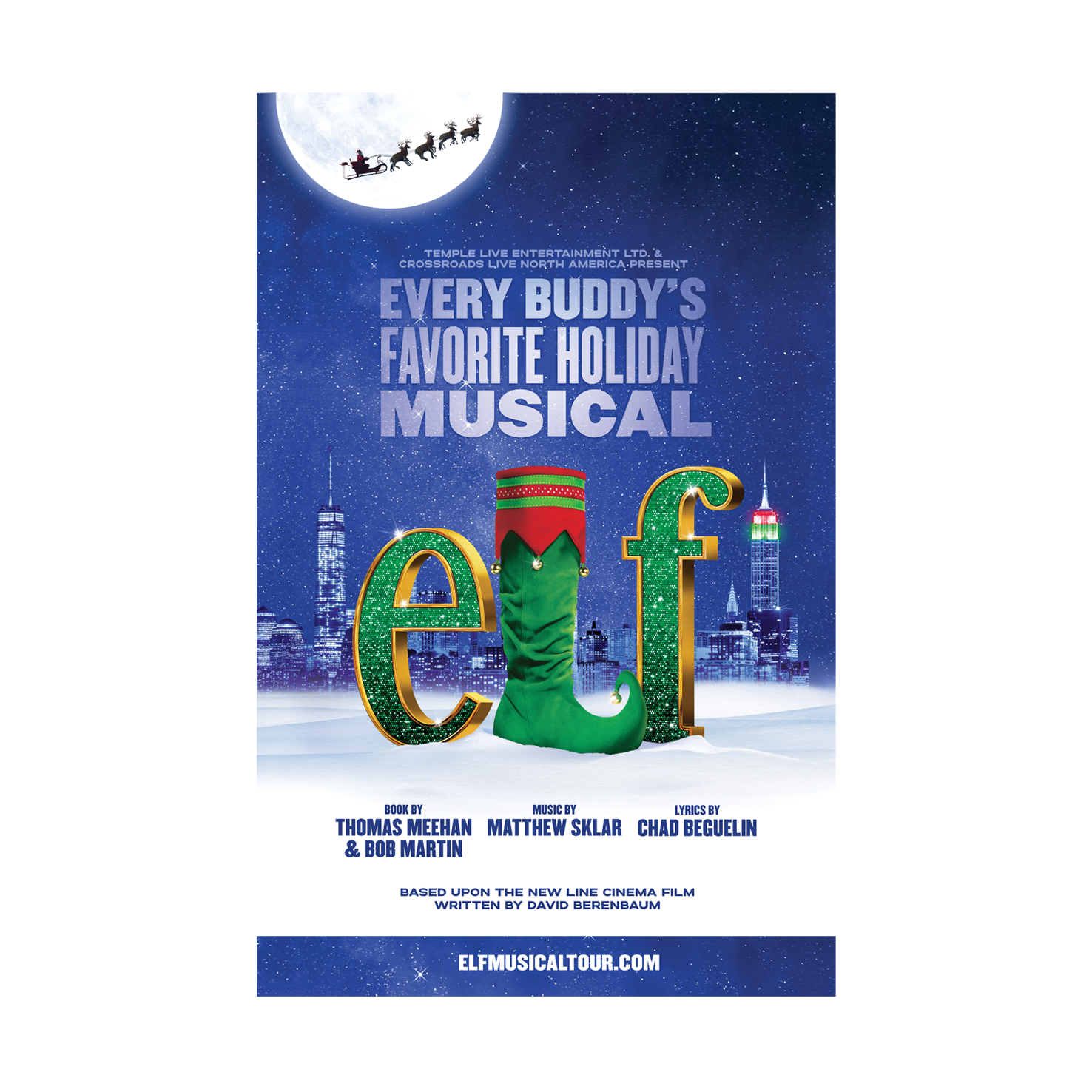 ELF Tour Windowcard – Broadway Merchandise Shop by Creative Goods