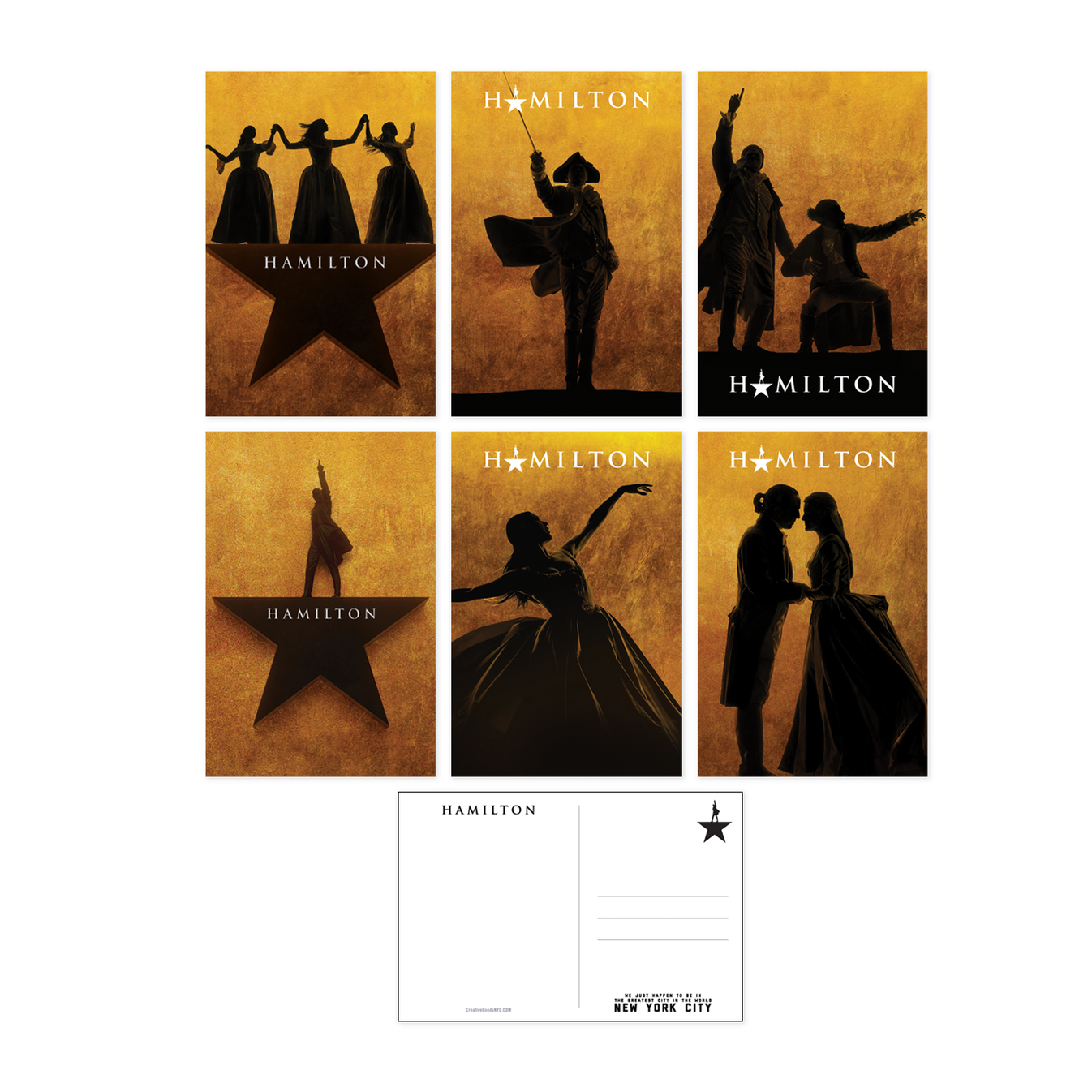 HAMILTON Postcard Set – Broadway Merchandise Shop by Creative Goods