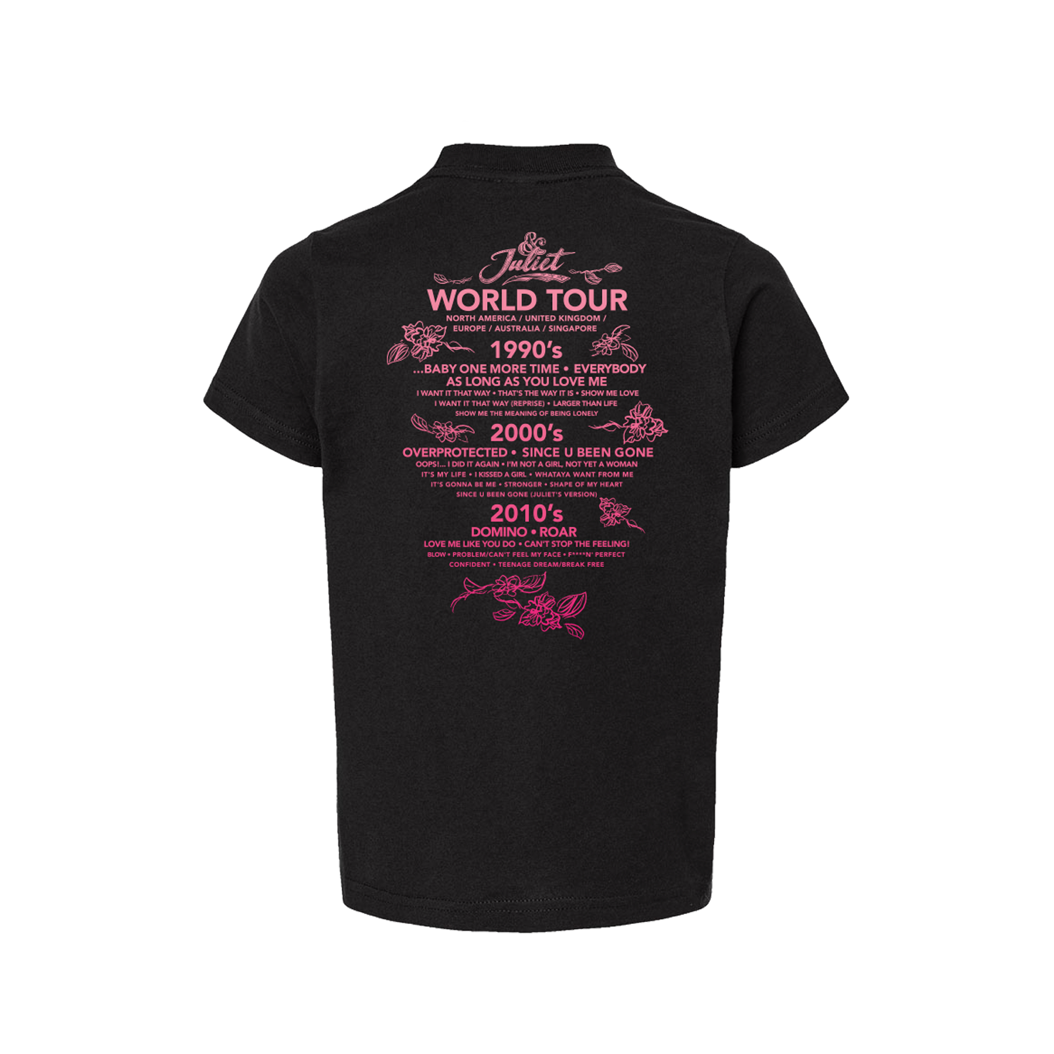 & JULIET World Tour Youth Tee – Broadway Merchandise Shop by Creative Goods