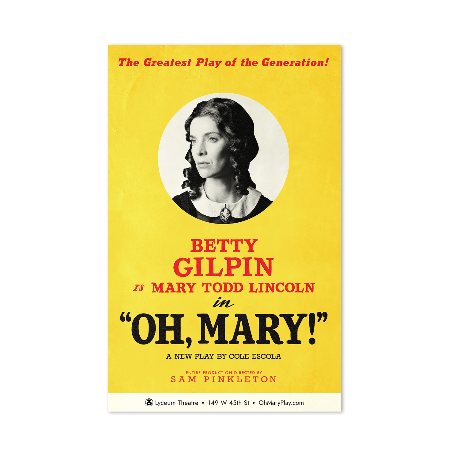 OH MARY! Betty Gilpin Windowcard – Broadway Merchandise Shop by ...