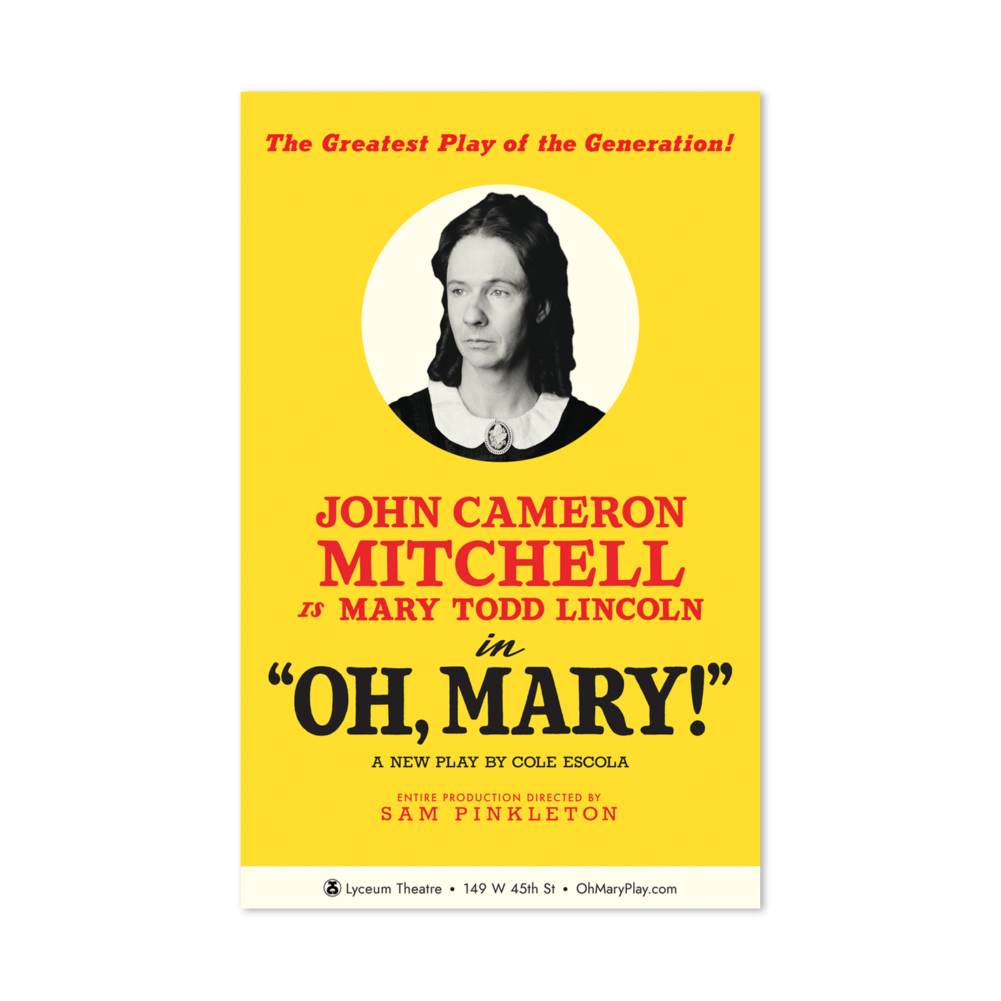 OH MARY! JC Mitchell Windowcard – Broadway Merchandise Shop by Creative ...