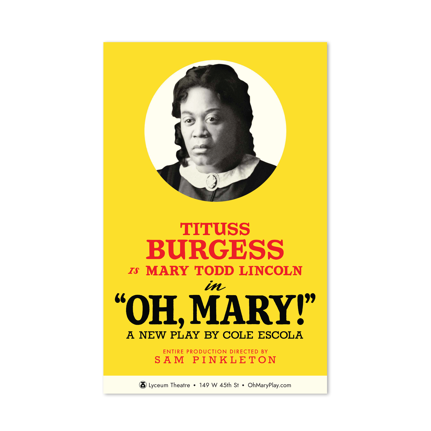 OH MARY! Tituss Windowcard – Broadway Merchandise Shop by Creative Goods