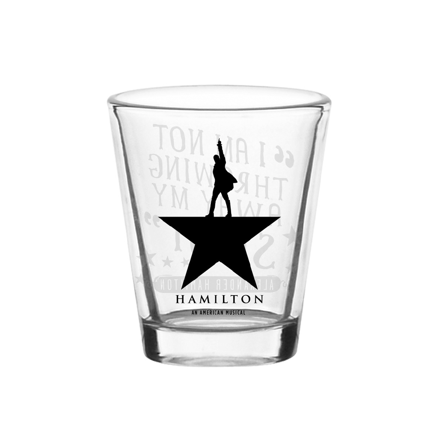 HAMILTON Shot Glass – Broadway Merchandise Shop by Creative Goods