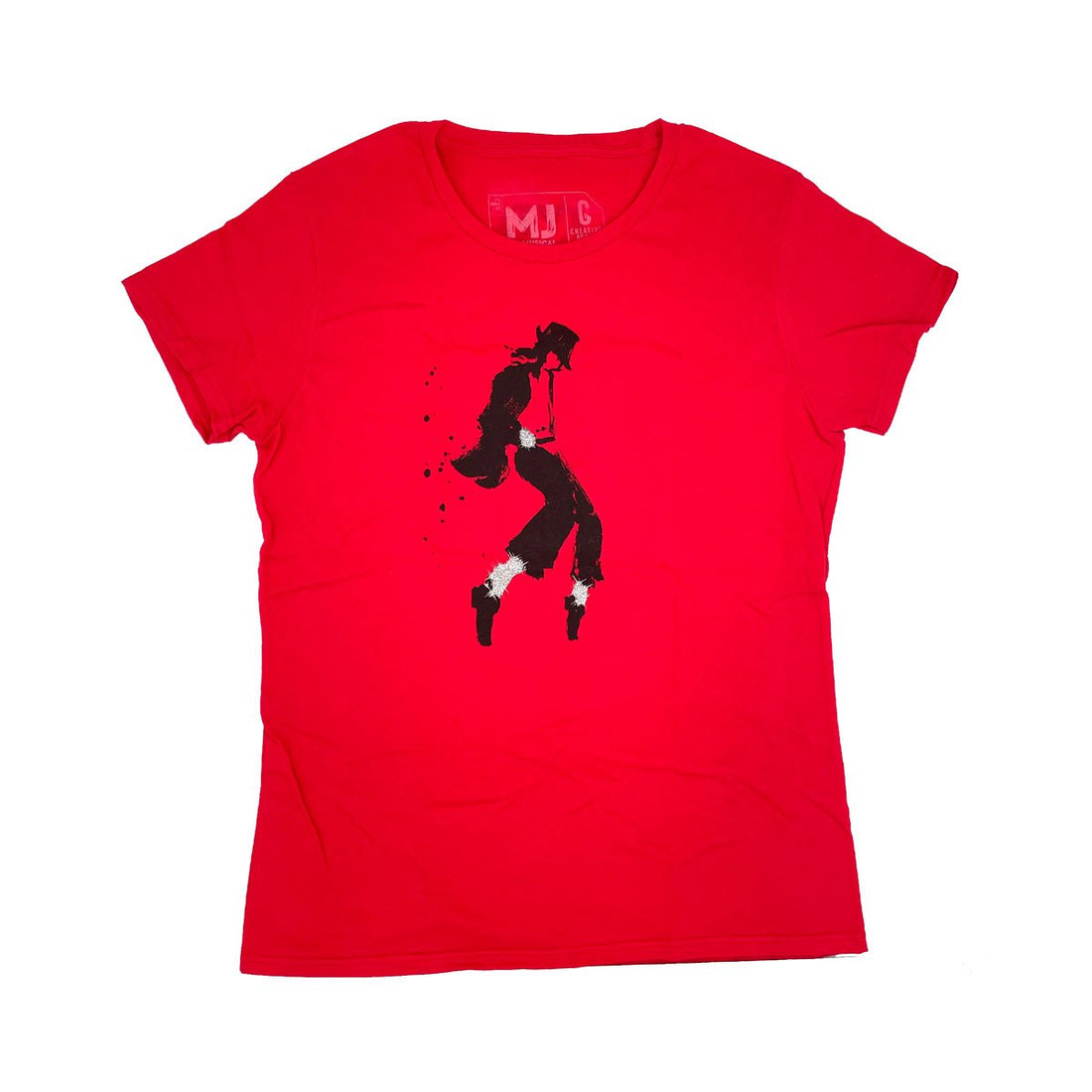 MJ THE MUSICAL Fitted Logo Tee - Red – Broadway Merchandise Shop by ...